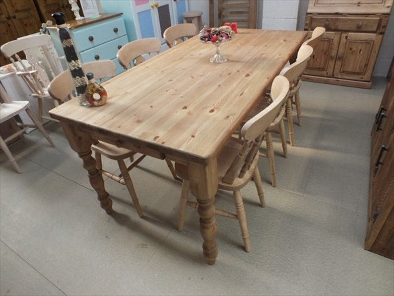 Farmhouse Pine 6' X 3' Dining/ Kitchen Table - Bespoke Colours & Sizes ...
