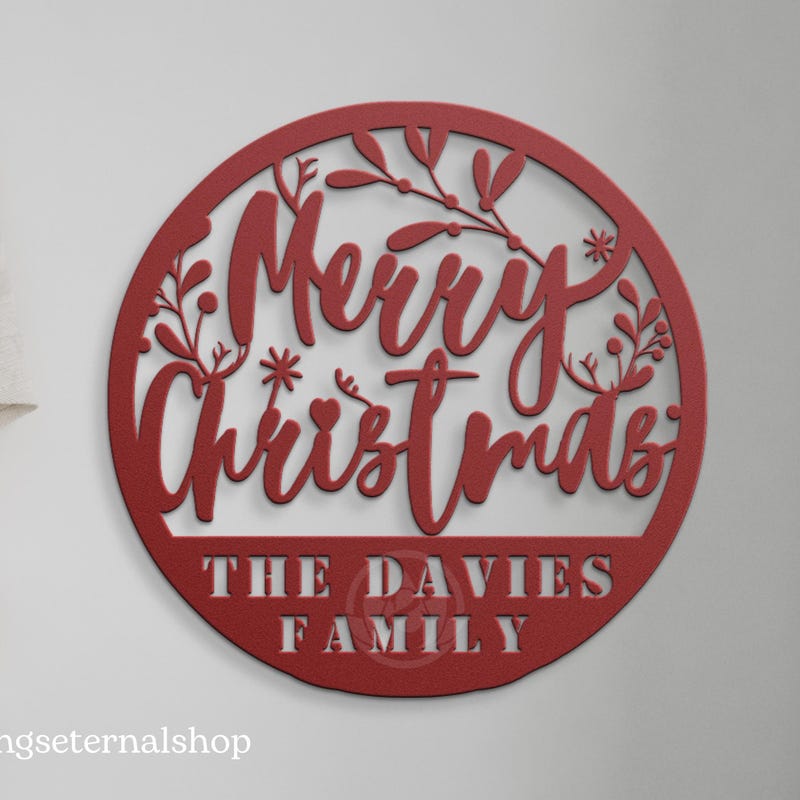Christmas Metal Art - Etsy