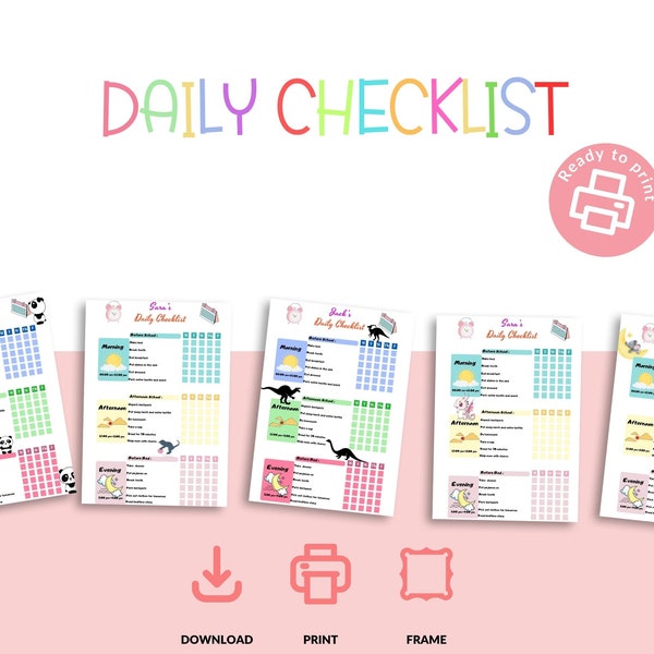 Morning Routine Chart for Kids With Adhd - Etsy