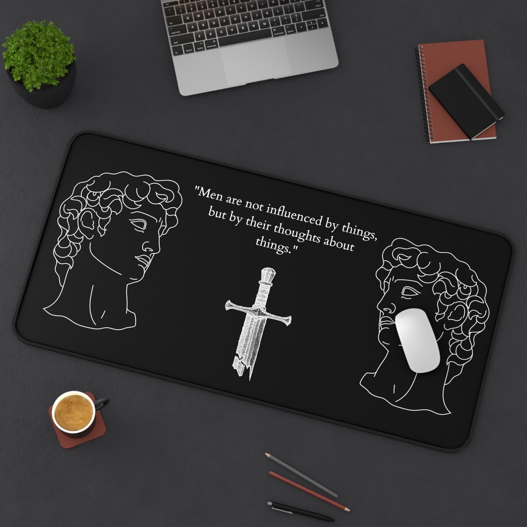 Stoa Mouse Pad 80x40 Cm Stoic Desk Mat 31 15.5 - Etsy