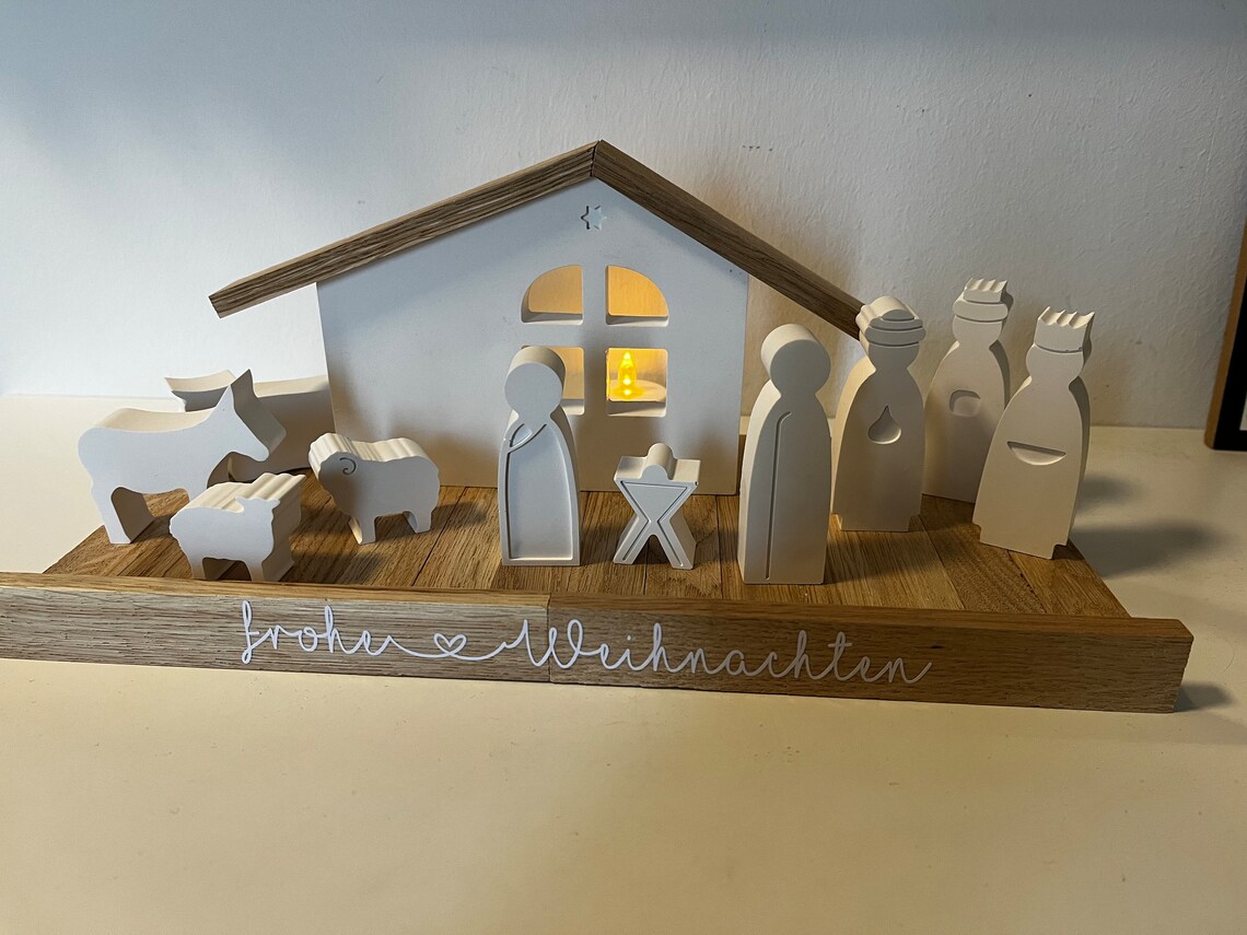 Wunderschöne moderne Krippe - Etsy.de