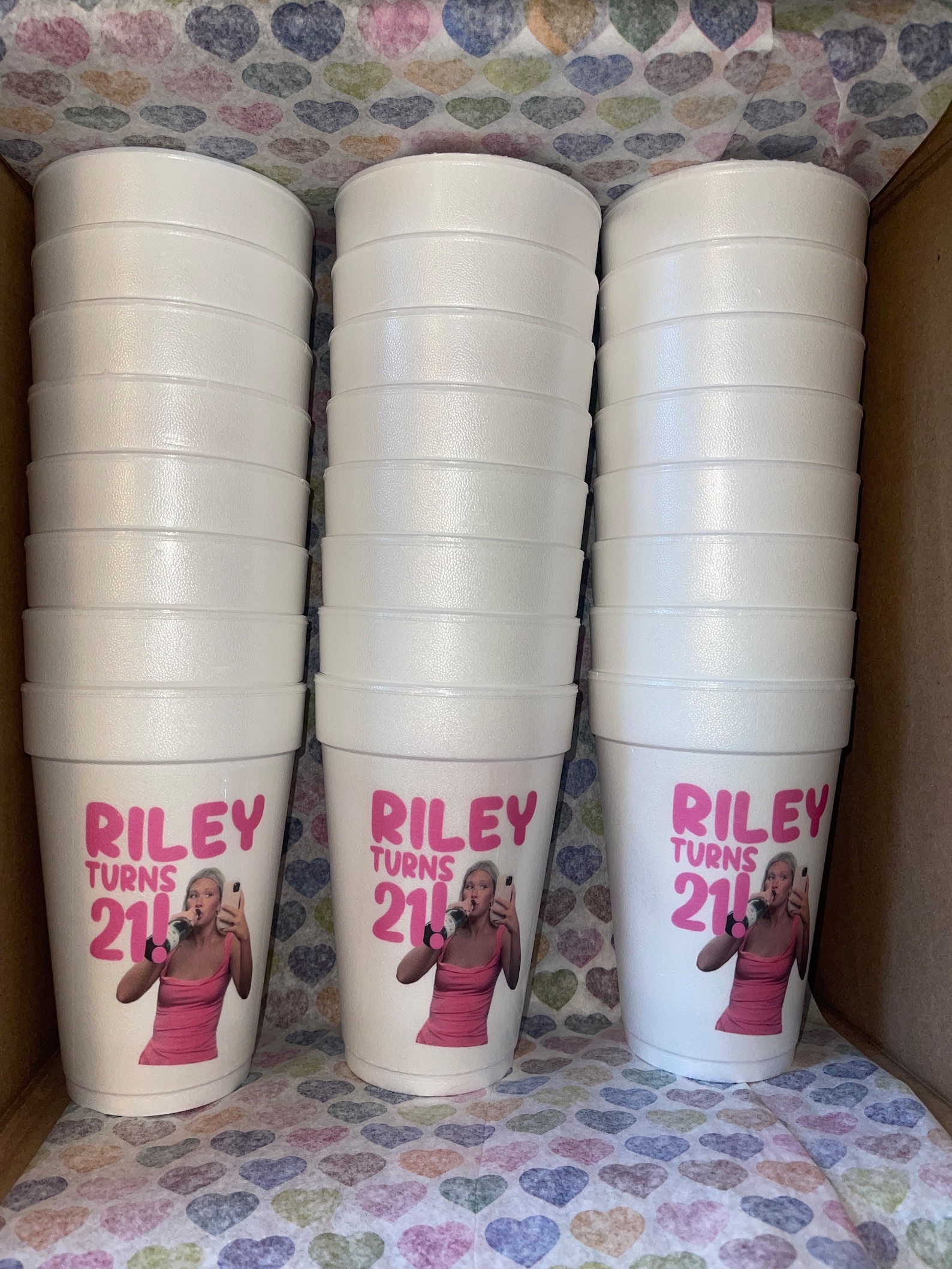 Custom Styrofoam Cups - Etsy