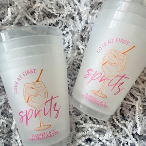 Personalized Love at First Spritz Frosted Cups - Set of 8 - Etsy