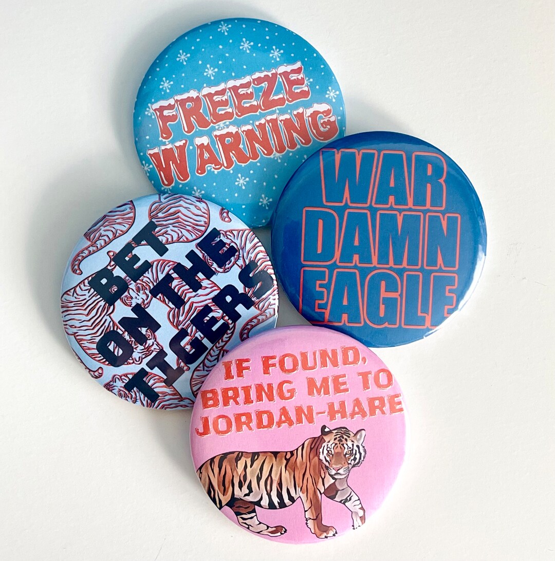 Auburn Gameday Buttons - Etsy