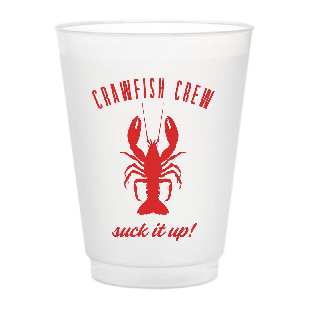 Crawfish Crew Frosted Cups - Set of 10 - Etsy