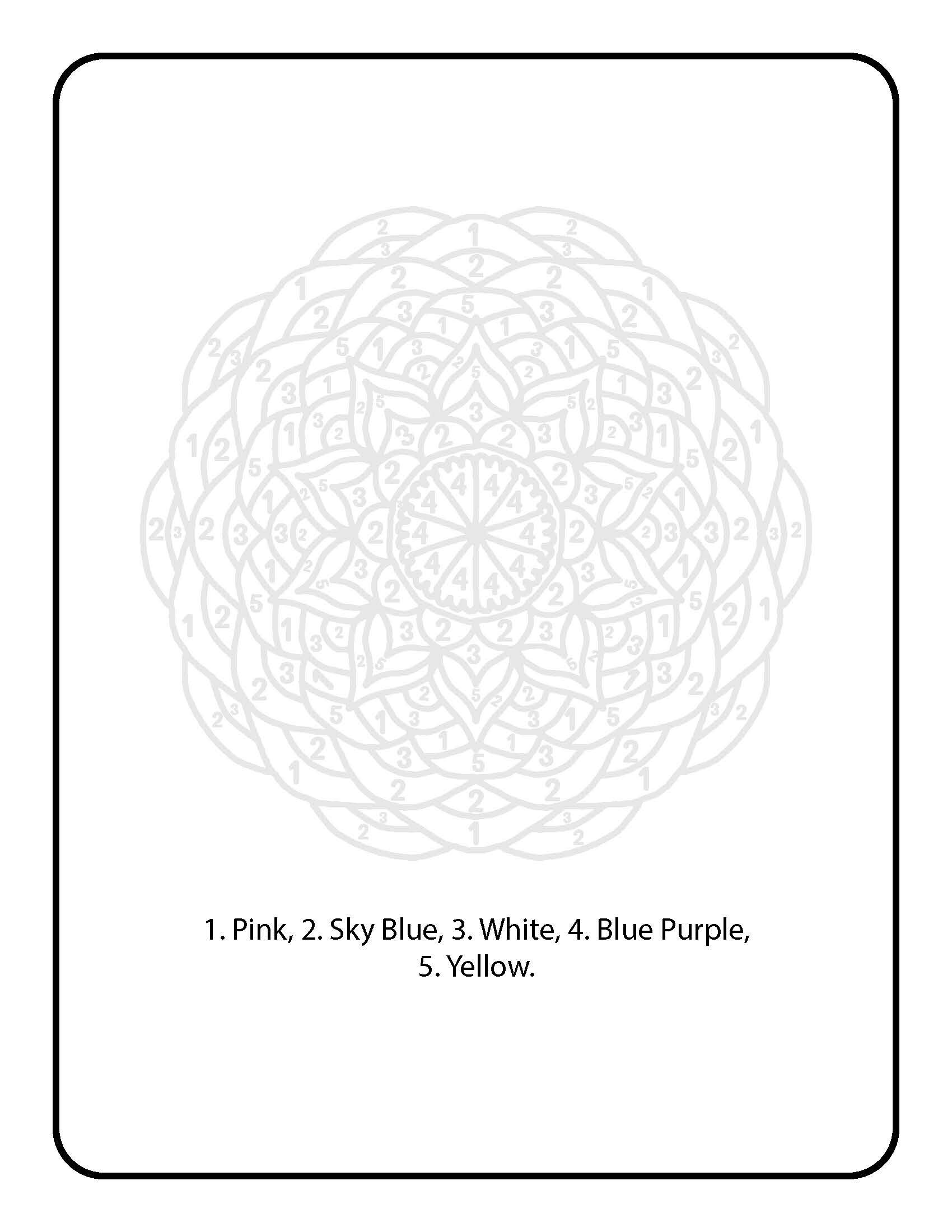 Printable Color by Number Coloring Book Geometrical Shapes - Etsy