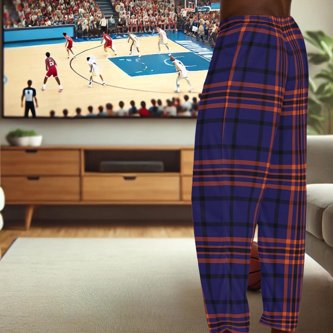 Phoenix Suns NBA Plaid Men's Pajama Pants, Relax in Comfort, Perfect ...