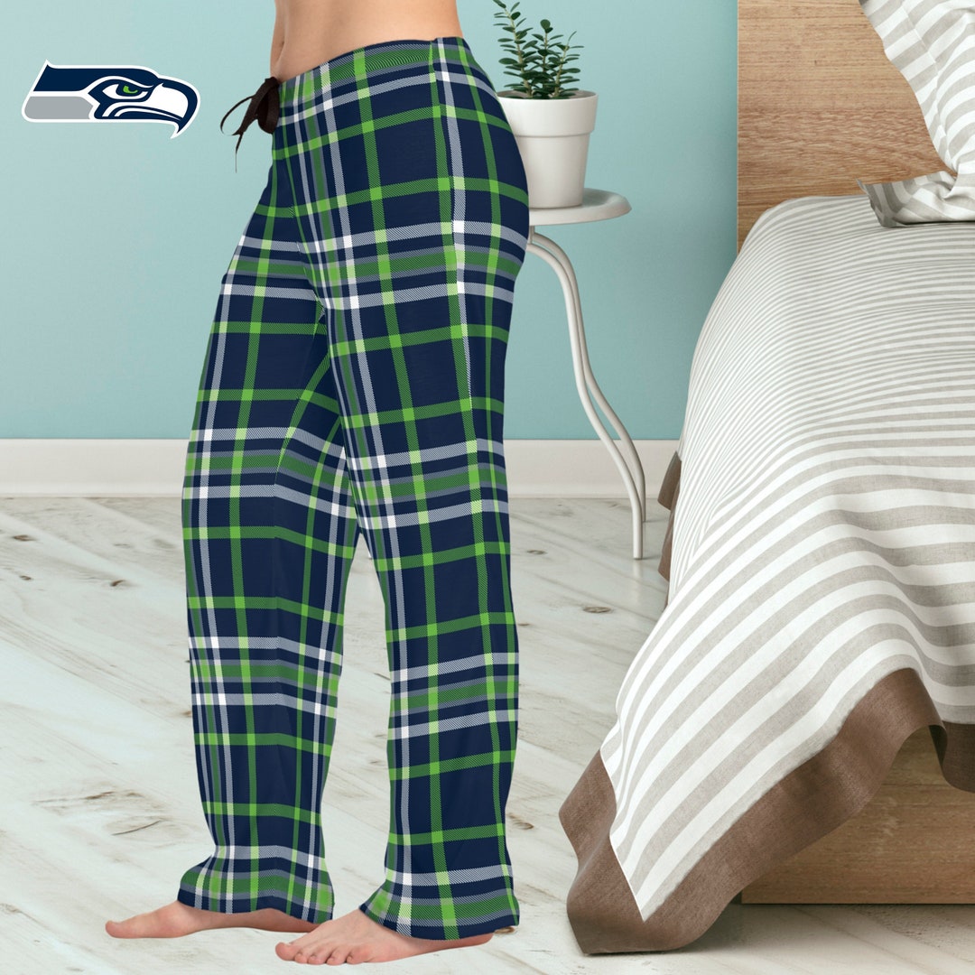 Seattle Seahawks Colored Plaid Pajama Pants-relax in Comfort, Perfect ...