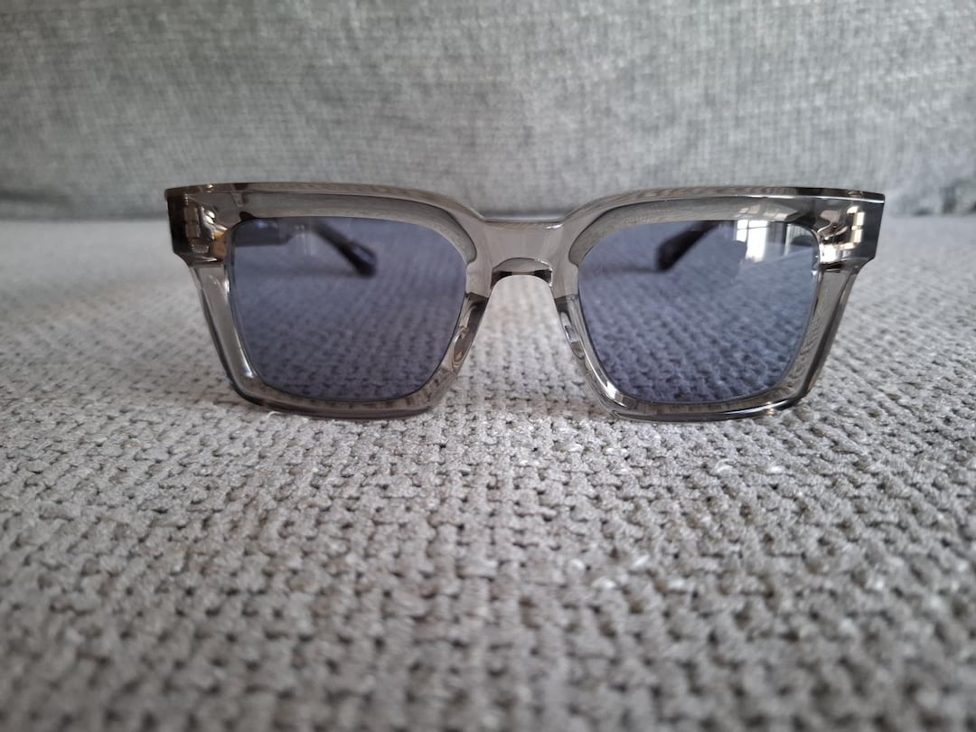 MATSUDA Square Sunglasses Model M1033 Transparent Gray Silver With Blue ...
