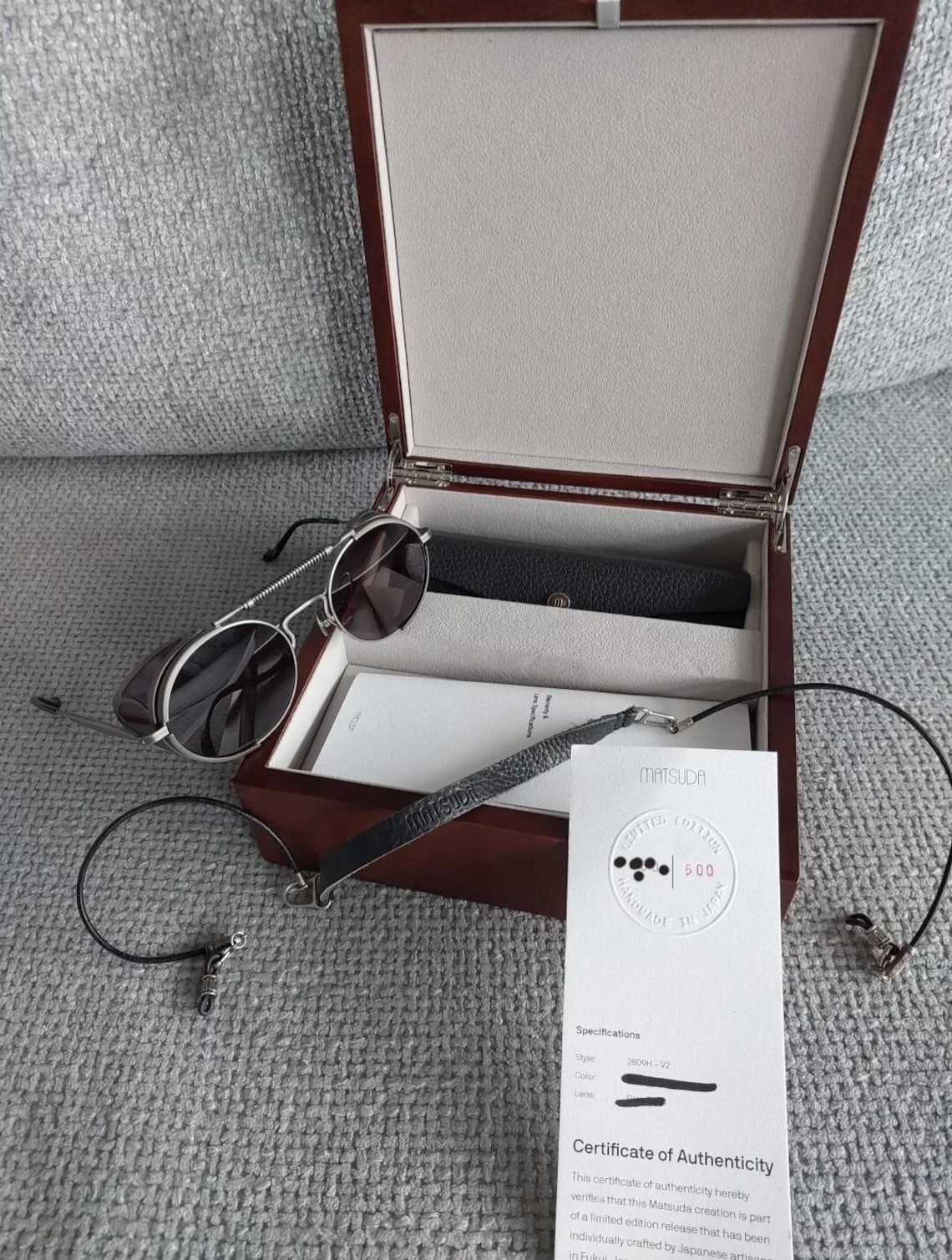 MATSUDA Terminator 2 Movie Sunglasses 2809H-V2 Antique Silver Gray Lens ...