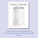 Income Tracker, Printable Income Tracking Worksheet, Monthly Income ...