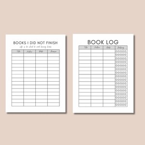 Printable Book Worm BUNDLE, Reading Journal, Book Tracker Worksheets ...