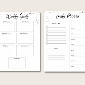 Printable Goal Setting BUNDLE, Gratitude Journaling, Manifestation ...