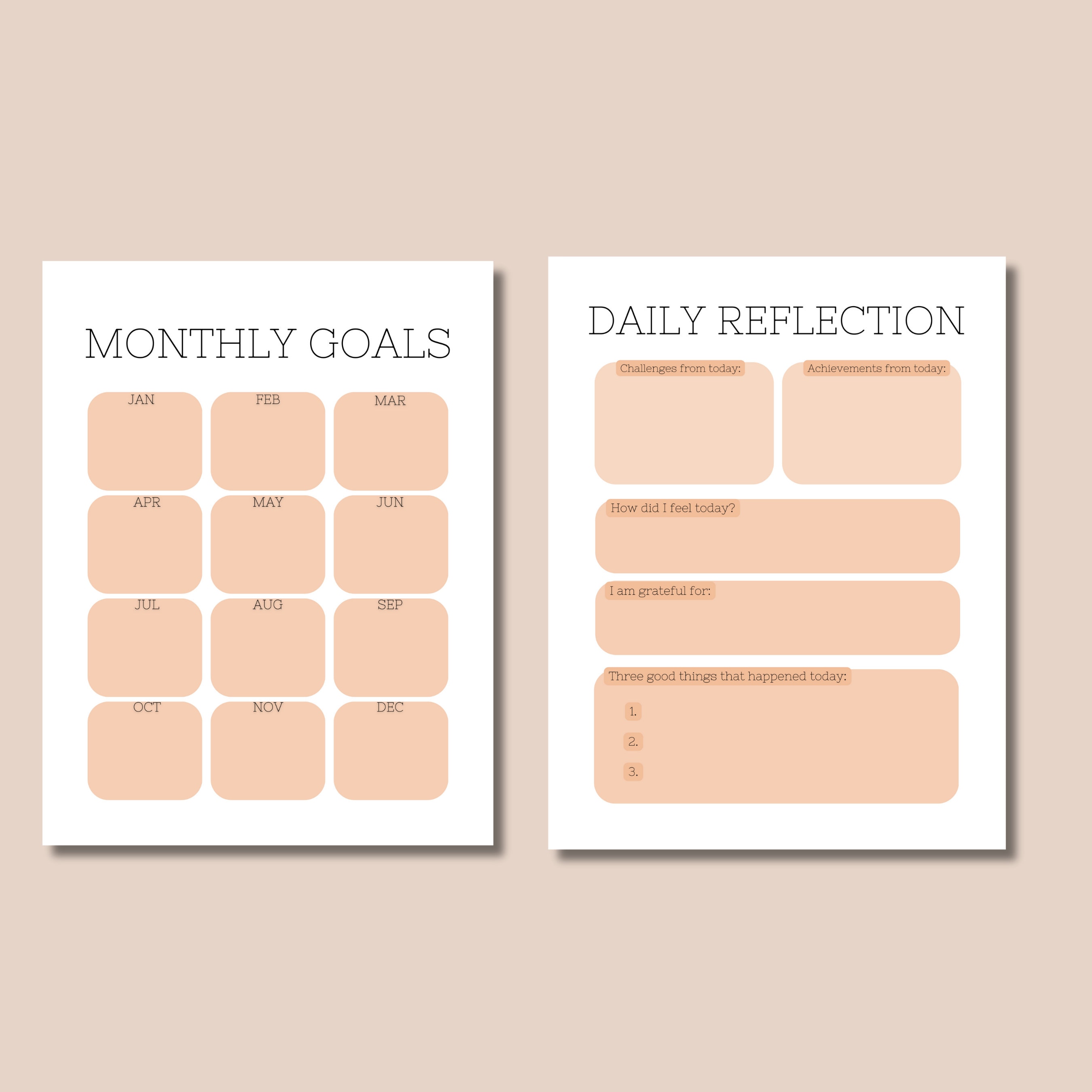 Goal Setting Printable BUNDLE, Worksheets for Goal Setting 2024, Goal ...