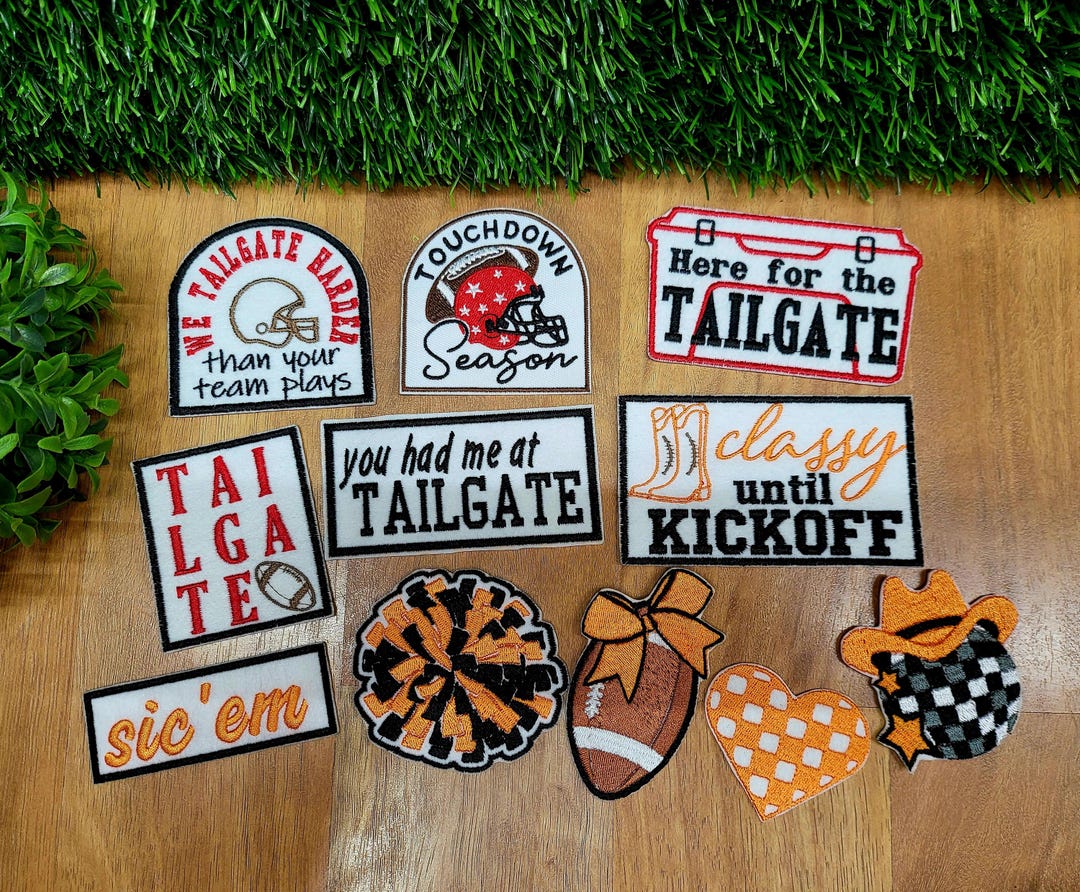 College Football Iron-on Patches – Game Day, Tailgate & Trendy Spirit ...