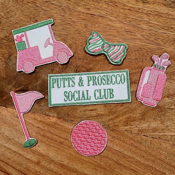 Golf Patches Pink - Etsy