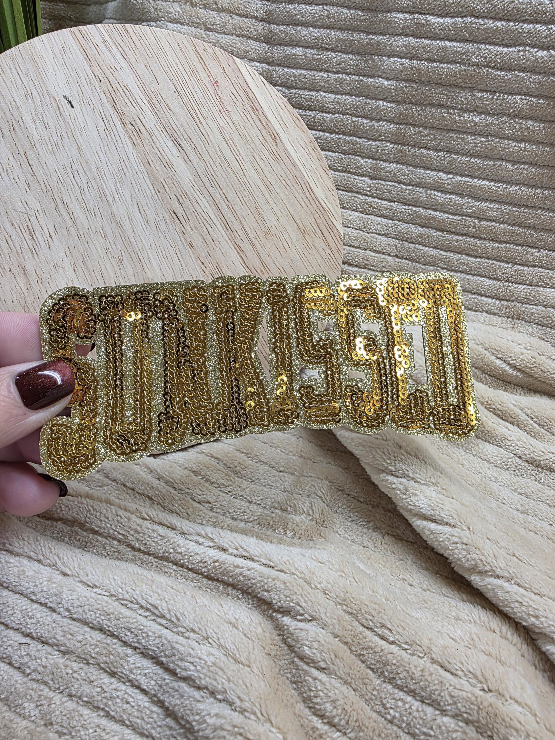 Sunkissed or Beach Bum Iron-on Sequin Patches. Summer Patches. - Etsy