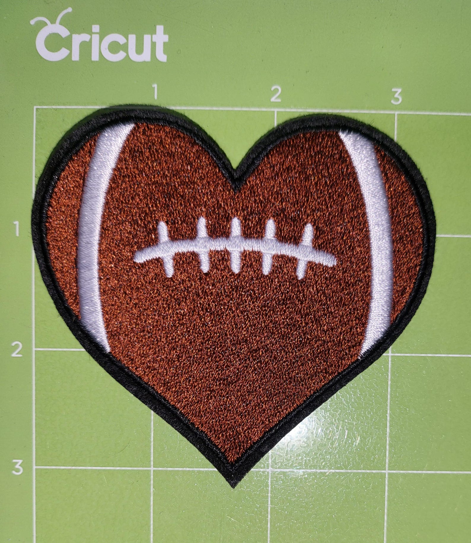 Football in Crimson Iron-on Embroidered Patches. Set of 5 or Individual ...