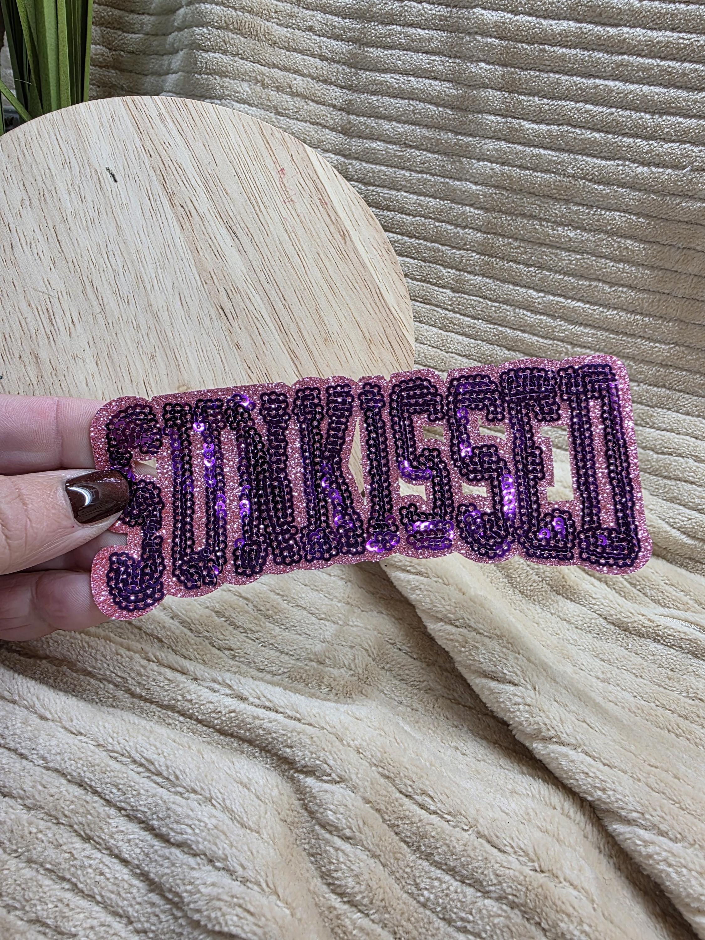 Sunkissed or Beach Bum Iron-on Sequin Patches. Summer Patches. - Etsy