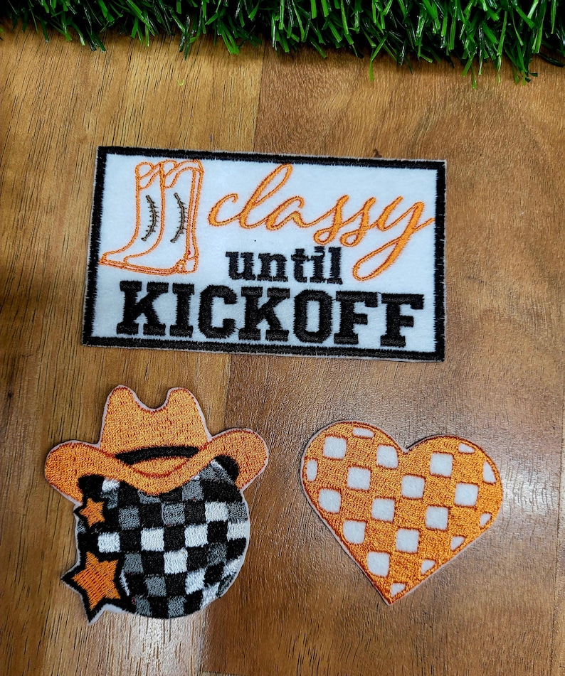 College Football Iron-on Patches – Game Day, Tailgate & Trendy Spirit ...