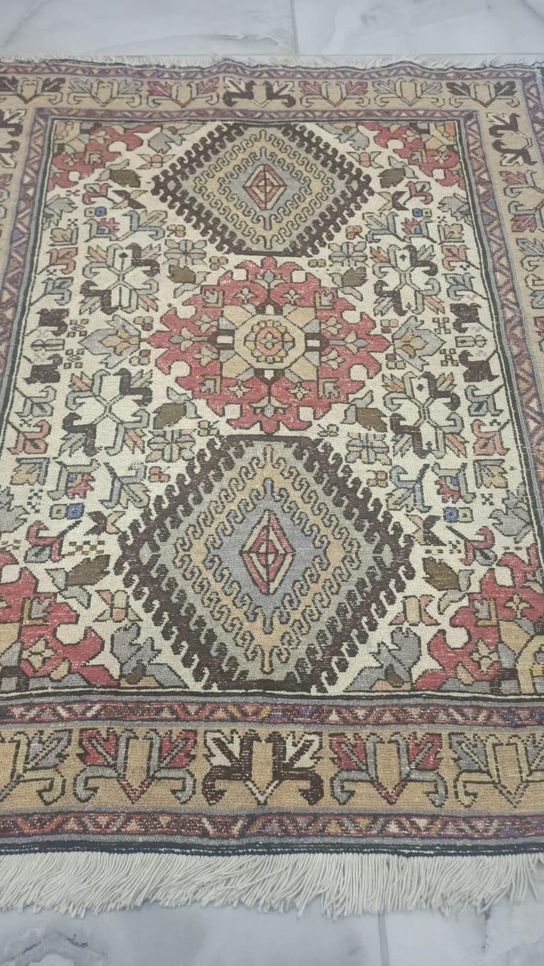 3x3 Rug,persian Rug,persian Sumac Carpet,3x3 Wool Rug L,anatolian ...