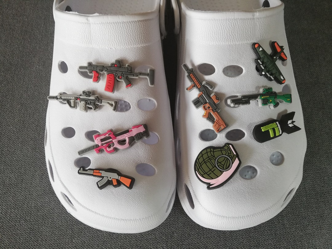 Crocodilecroc, Charm PVC Silicone, Weapon, Gun, Rifle - Etsy