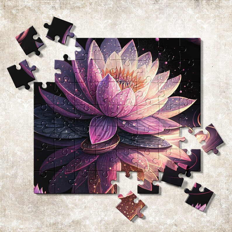 Lotus Flower Seamless Pattern Digital Paper, Floral Design, Printable ...