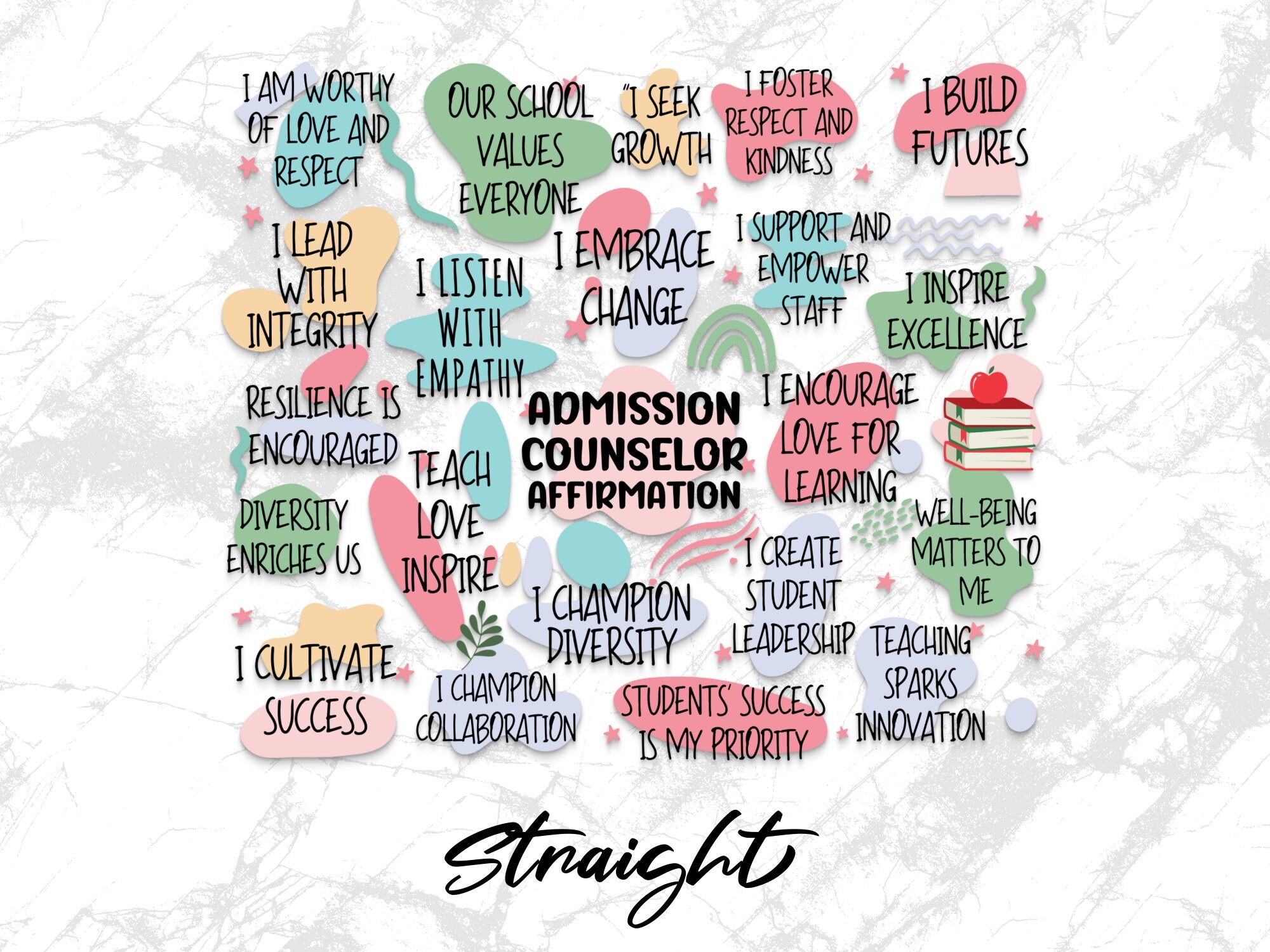 School Counselor Appreciation 20 Oz Tumbler Wrap, Skinny Straight and ...