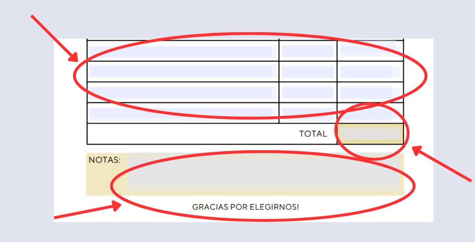 Factura Modificable Para Negocio En Español Para Imprimir O Uso Digital - Etsy