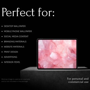 Rose Quartz Gemstone Digital Wallpaper Pack - Etsy