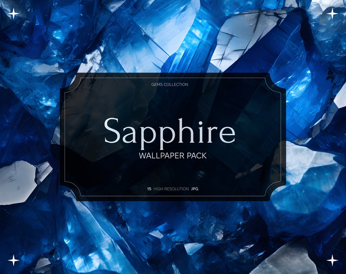 Sapphire Gemstone Wallpaper Pack - Etsy