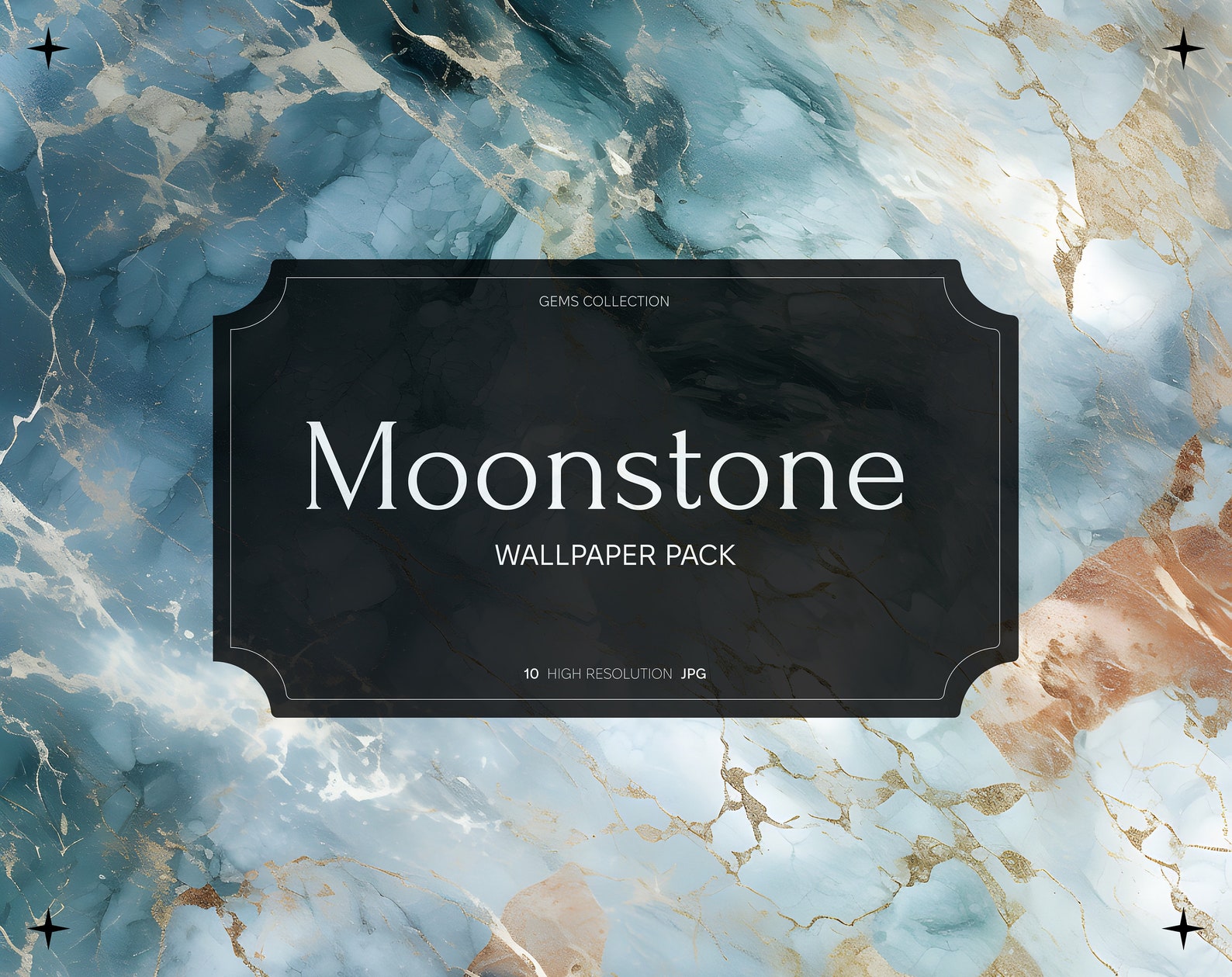 Moonstone Gemstone Digital Wallpaper Pack - Etsy
