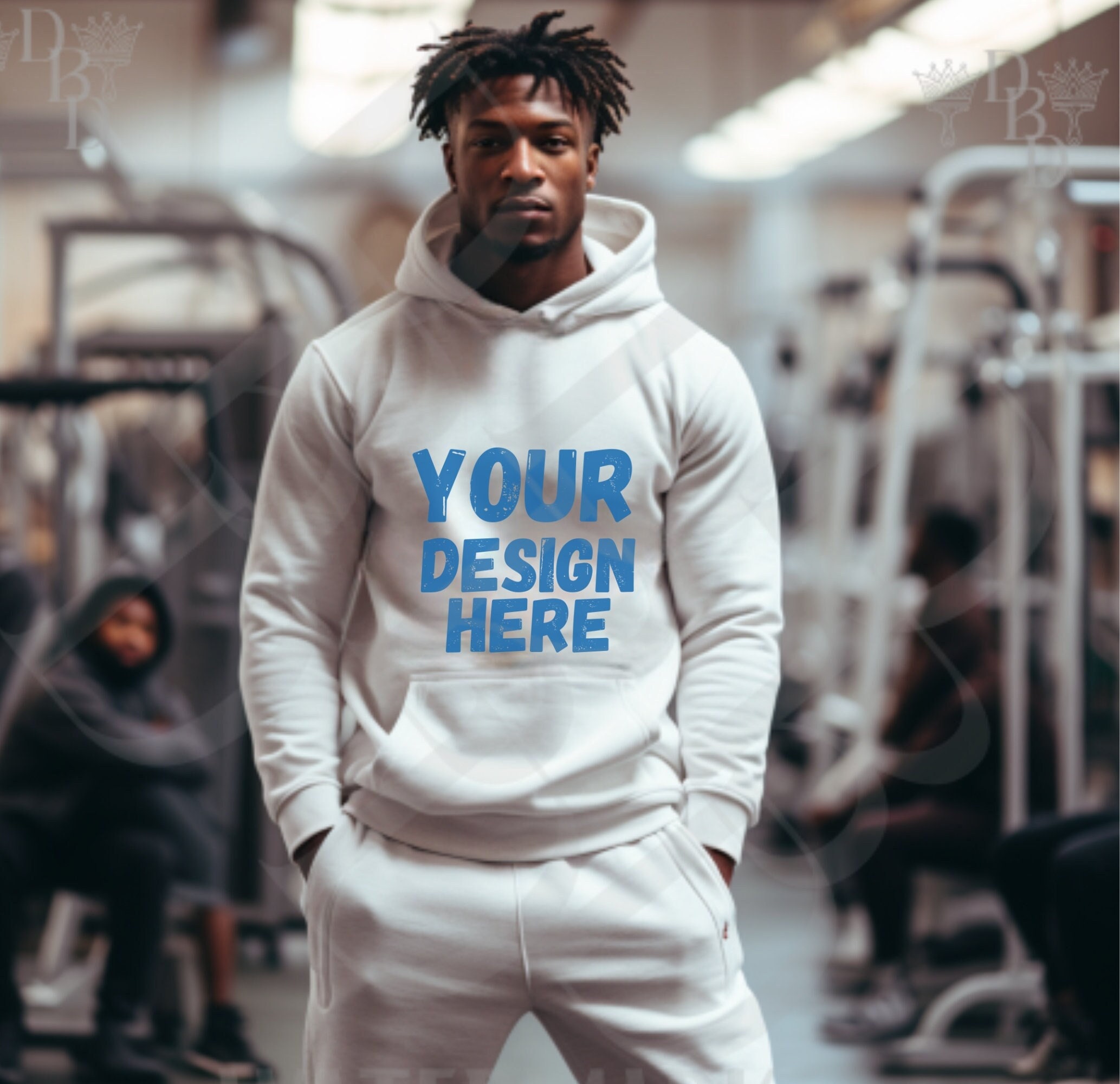 Black Male Model Mockup African Model Mockup White Hoodie - Etsy