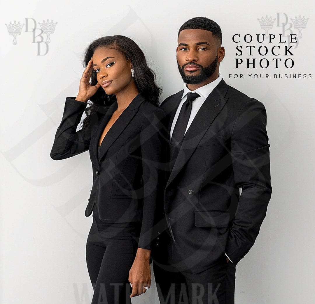 Black Couple Stock Photo, Husband and Wife Business Stock Photo, Office ...