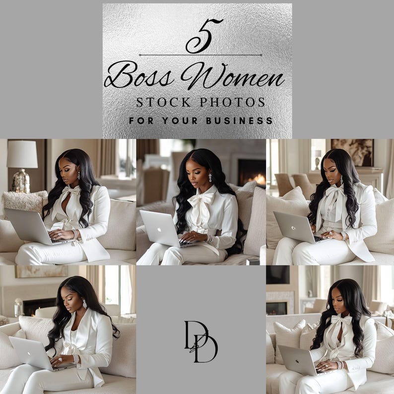 5 Bundled Classy Boss Women Models, Home Office/ White Business Attire ...