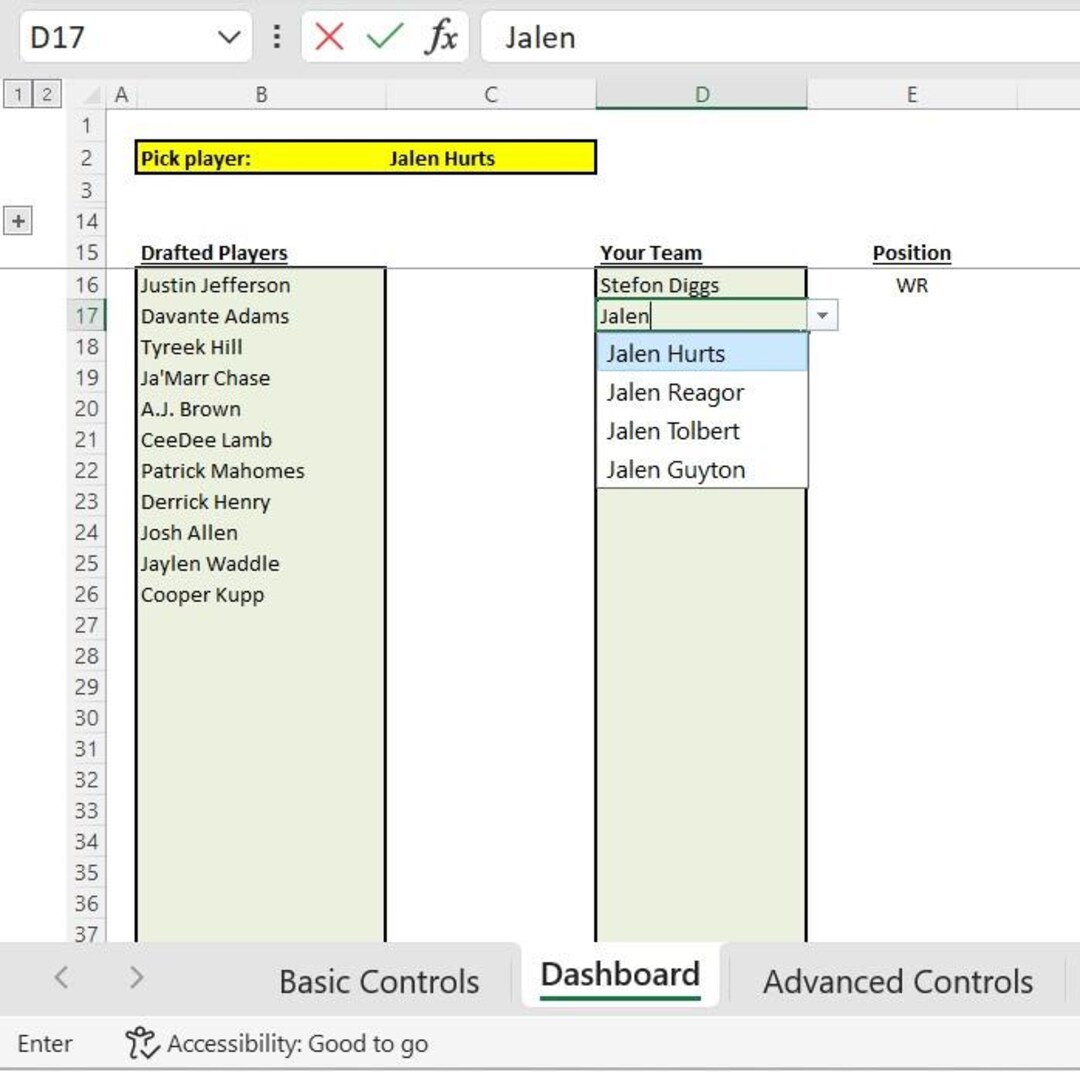 Fantasy Football Draft Cheat Sheet NFL Standard - Etsy