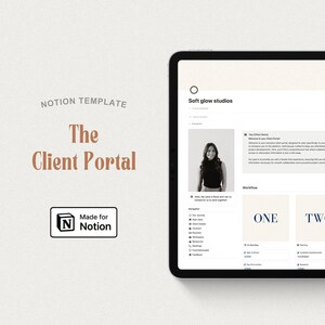 Notion Template Client Portal, Notion Client Dashboard, Project Management, Notion Business - Etsy
