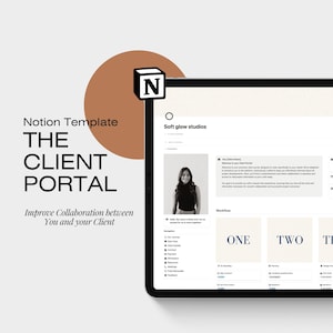 Notion Template Client Portal, Notion Client Dashboard, Project Management, Notion Business - Etsy