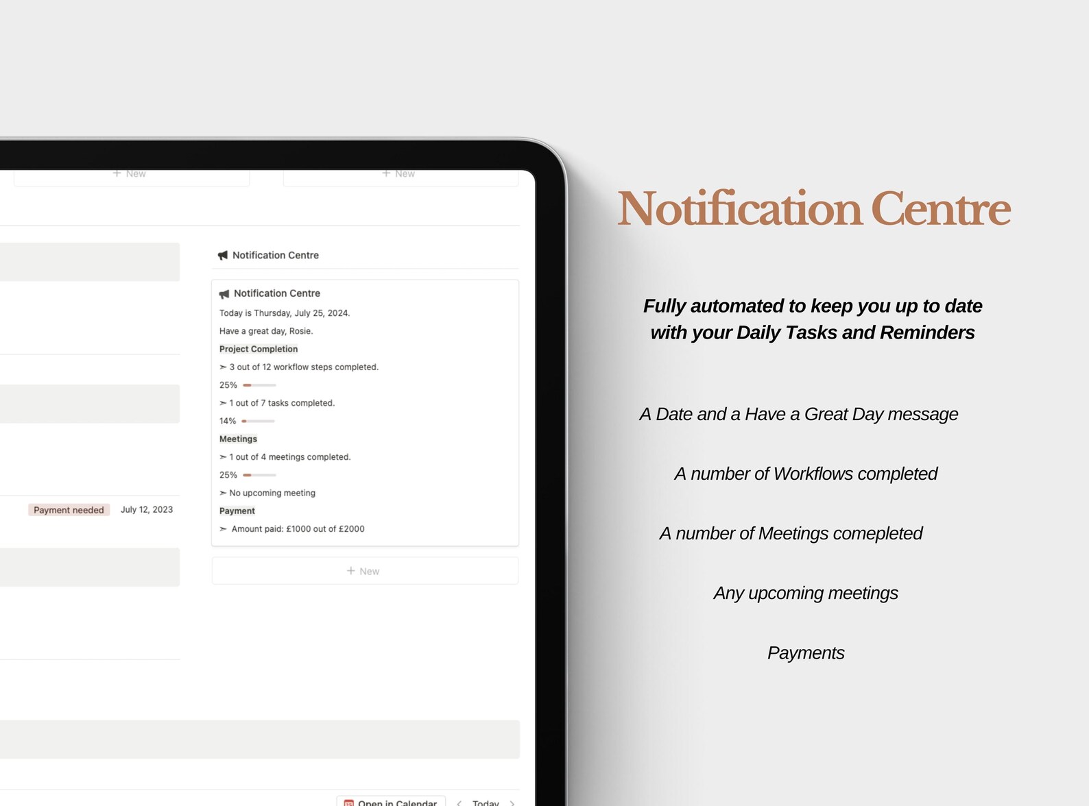 Notion Template Client Portal, Notion Client Dashboard, Project Management, Notion Business - Etsy