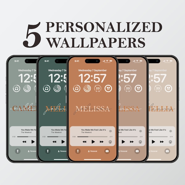 Personalized Name Wallpaper - Etsy