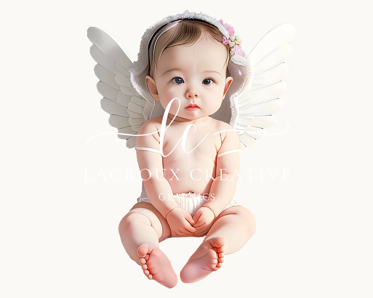 Angel Baby Clipart Set, Cute Watercolour Angels Transparent PNG Bundle ...