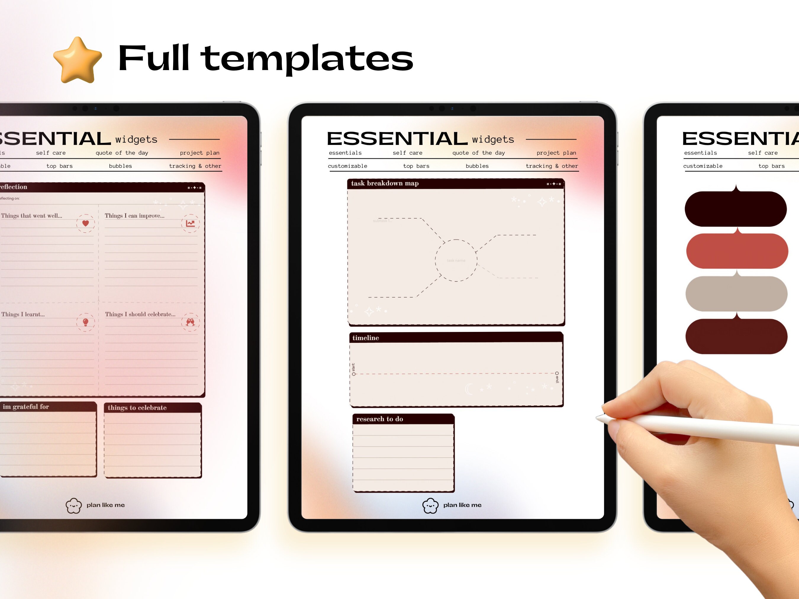 Goodnotes Planner Widgets, Customizable Digital Planning Tools, Perfect ...