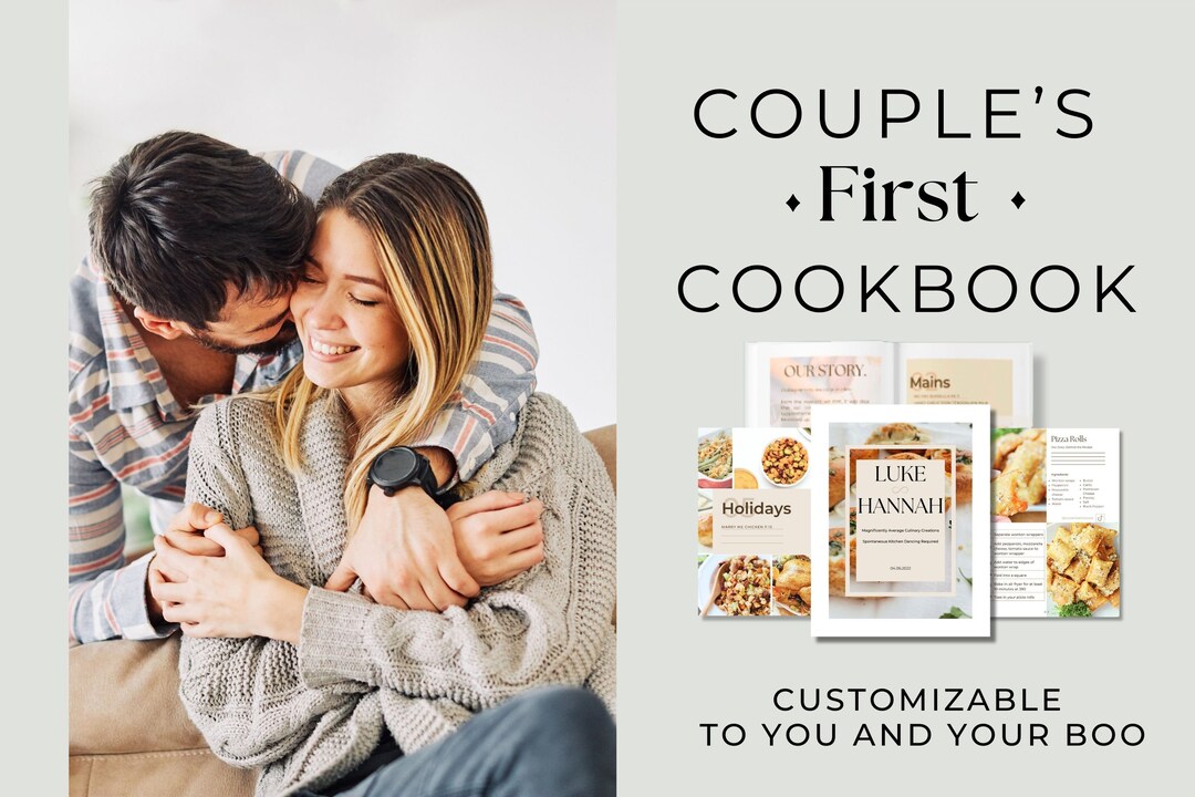 Couples First Cookbook Template! Digital Download Cookbook for Couples ...