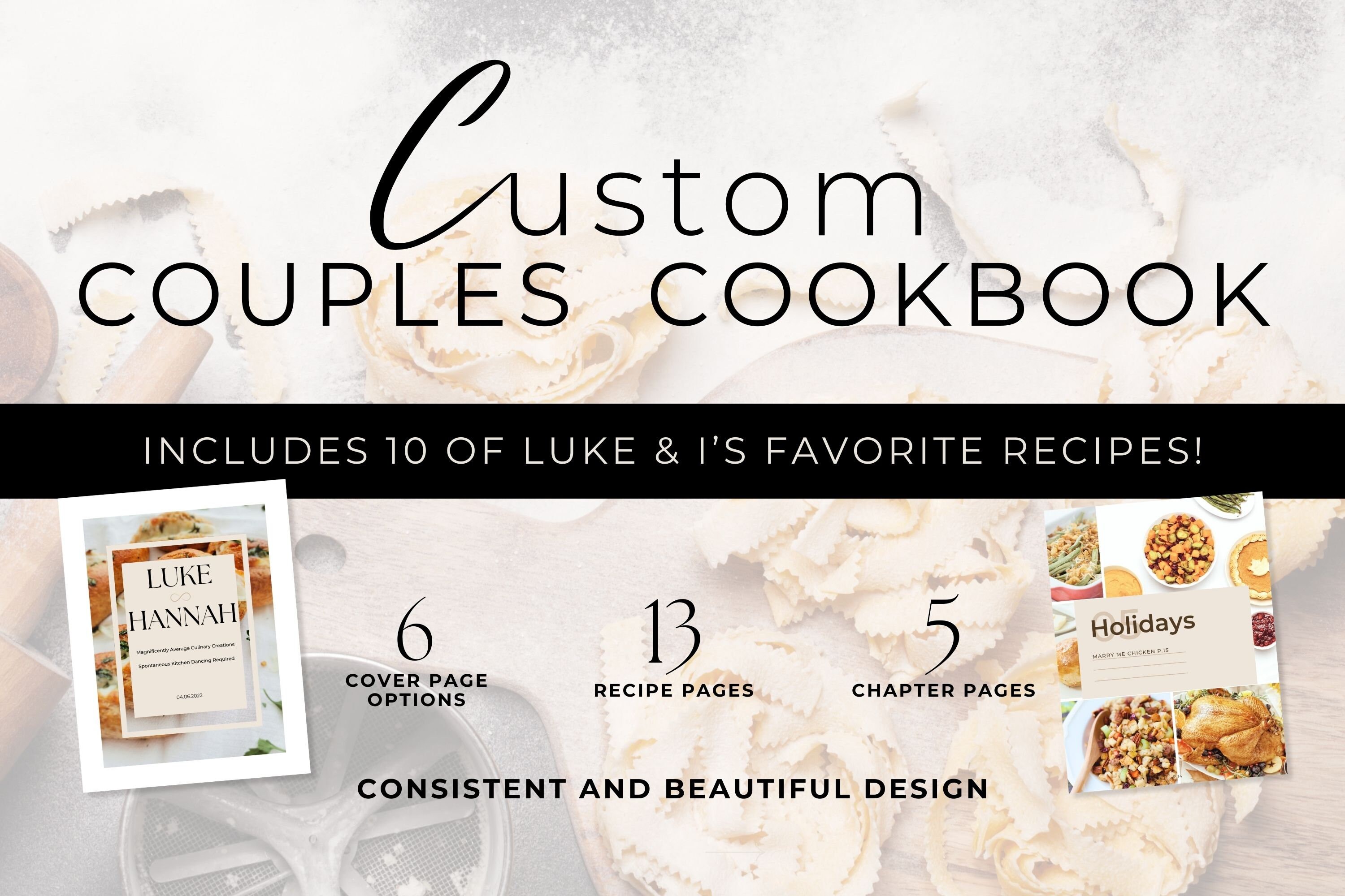 Couples First Cookbook Template! Digital Download Cookbook for Couples ...
