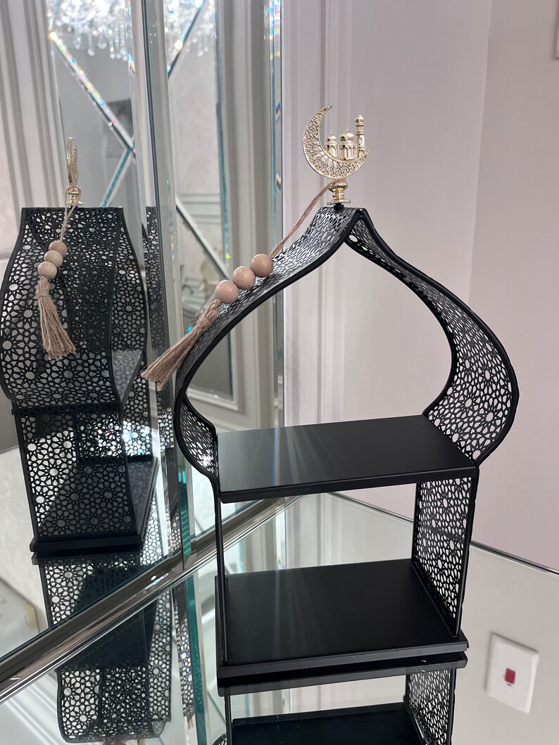 Ramadan Metal Two-tier Trays, Ramadan Decor, Mosque Stand, Ramadan Sign ...