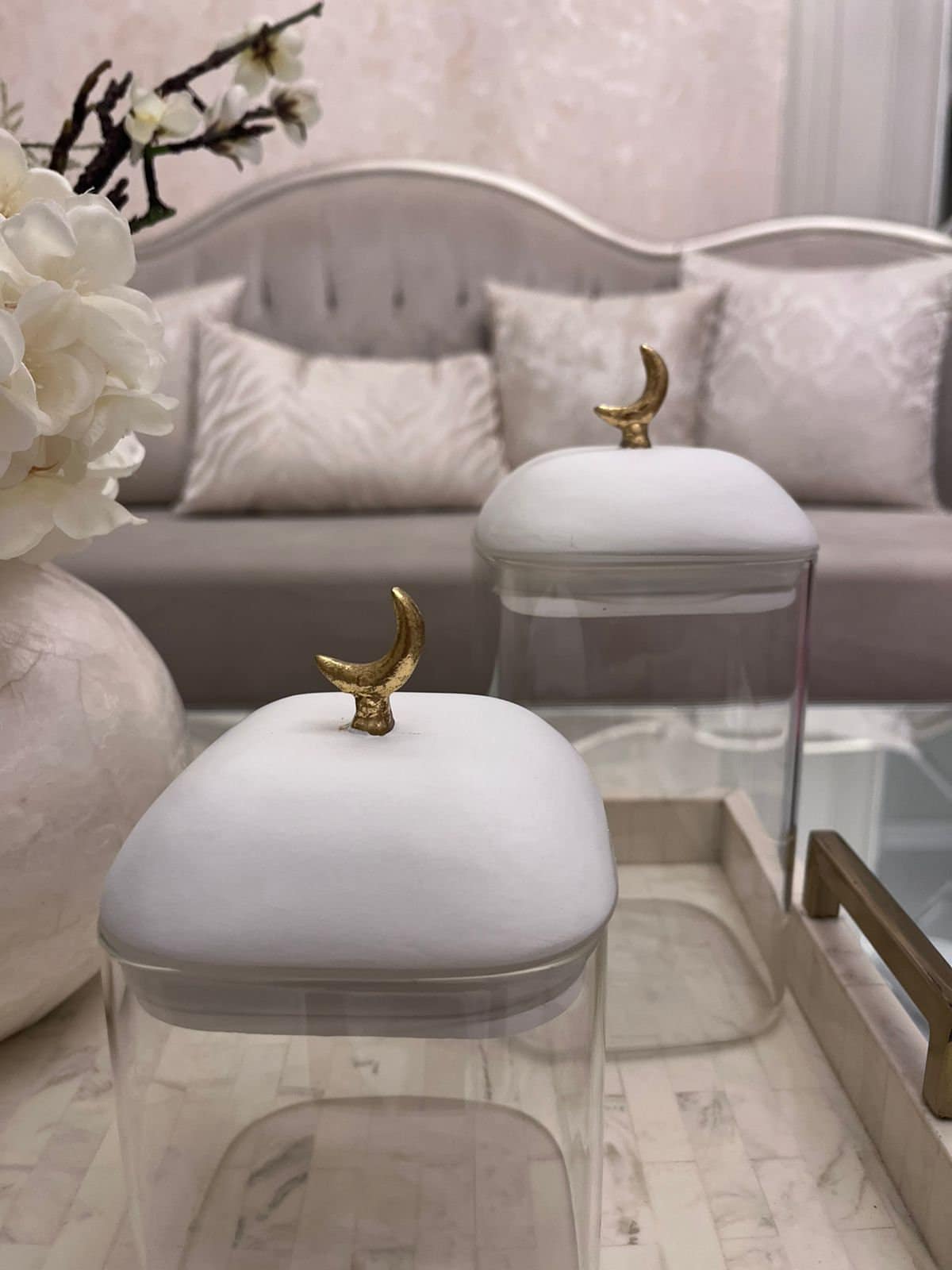 Glass Ramadan and Eid Jar, Islamic Decor, Islamic Home Decor, Ramadan ...