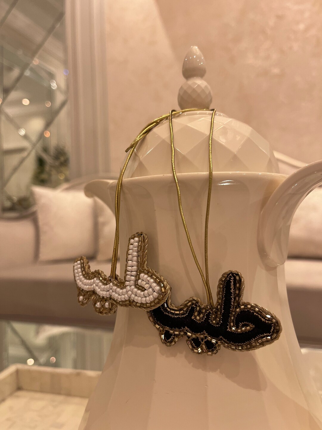 Milk Tags in Arabic, Arabic Milk Pendant, Islamic Home Decor, Arabic ...