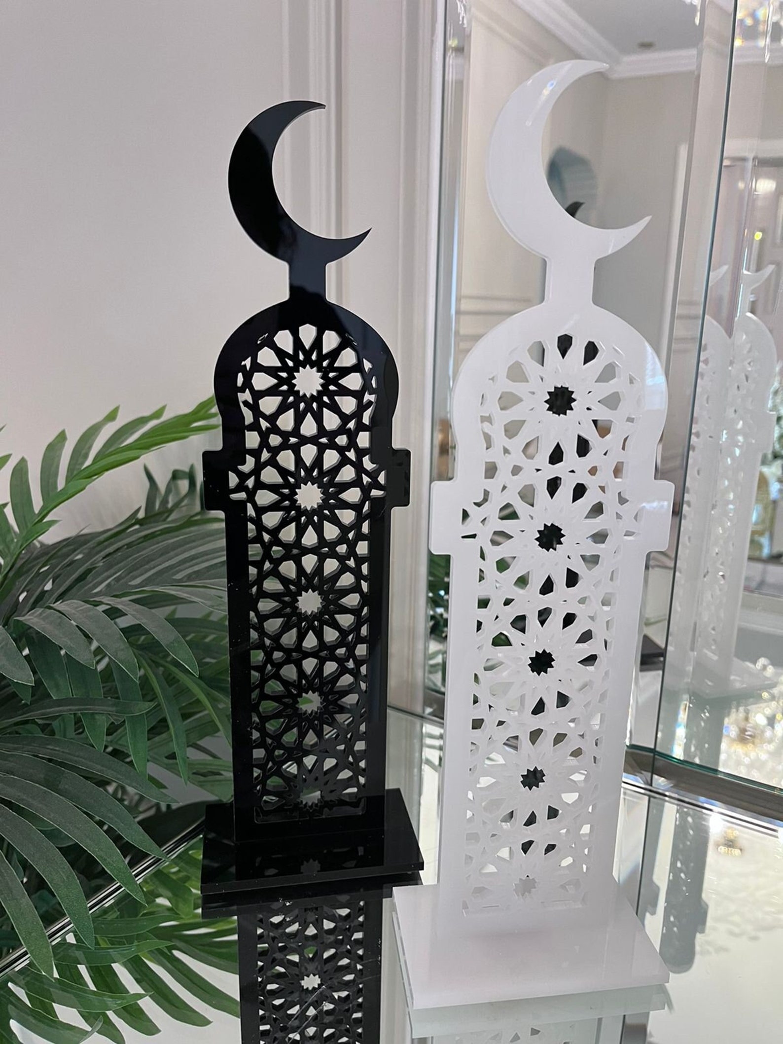 Moroccan Mosque Acrylic, Ramadan Decor, Small Mosque Stand, Ramadan ...