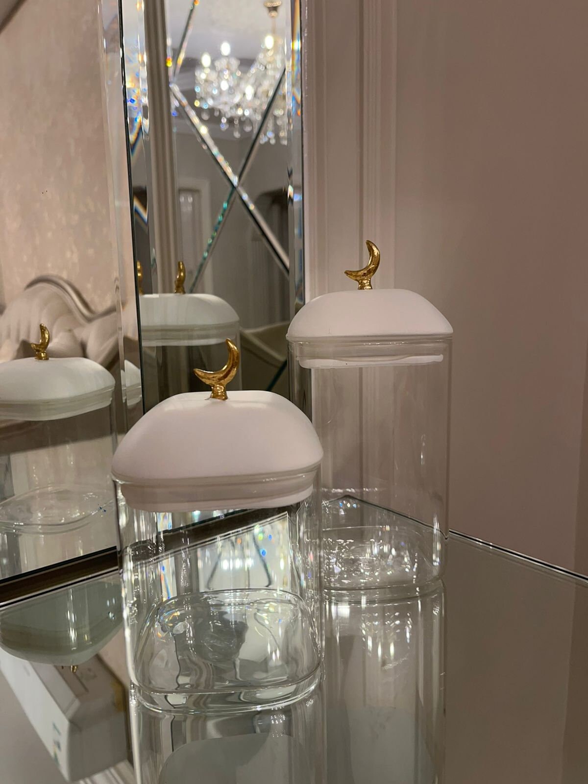 Glass Ramadan and Eid Jar, Islamic Decor, Islamic Home Decor, Ramadan ...