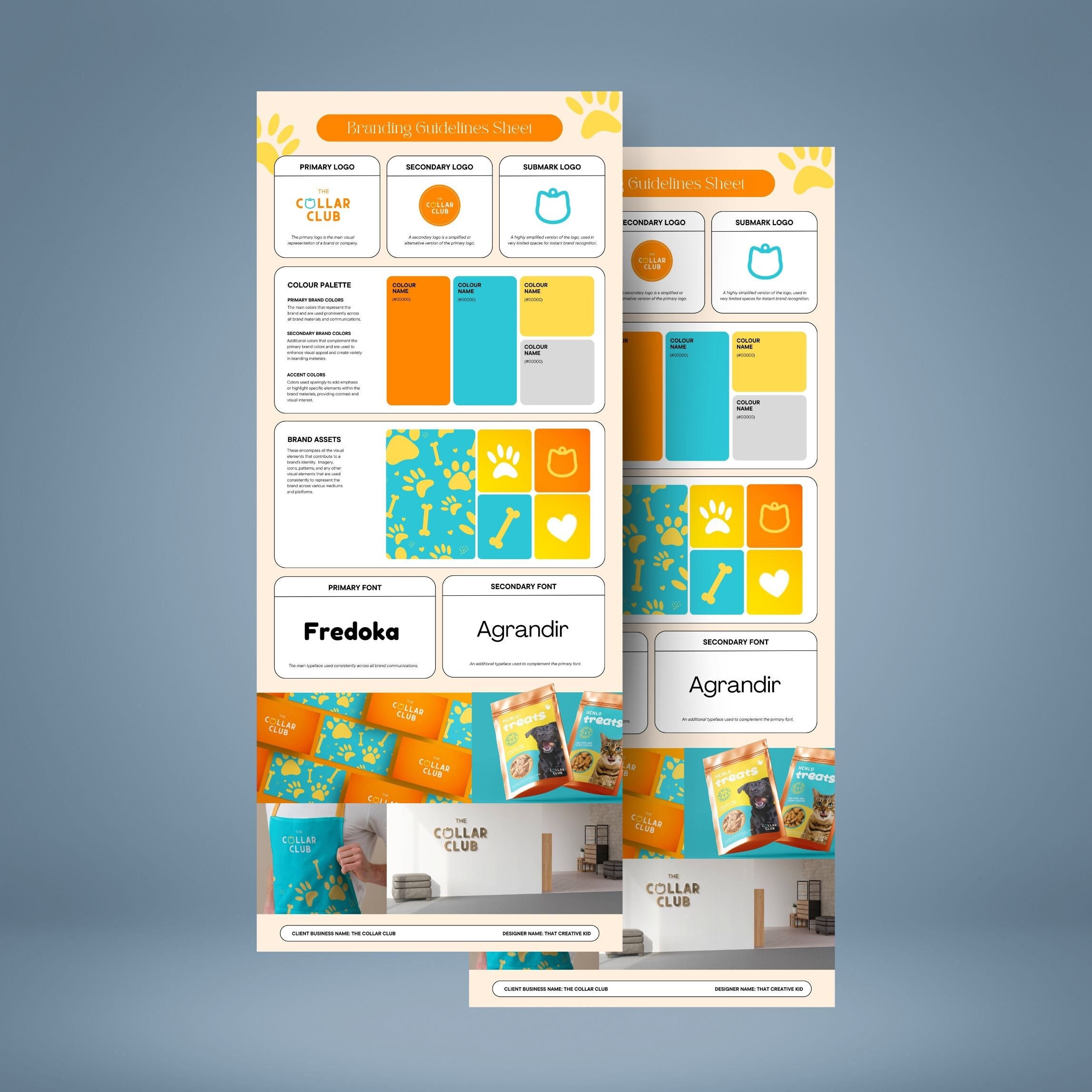 Branding Guidelines Sheet Template, Brand Guidelines Sheet, Canva ...